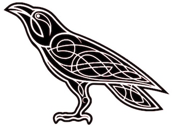 Raven decal | Etsy