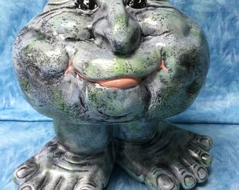 Garden Rock Face Concrete Garden Face Funny Face Rocks With
