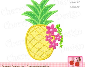 Pineapple embroidery | Etsy