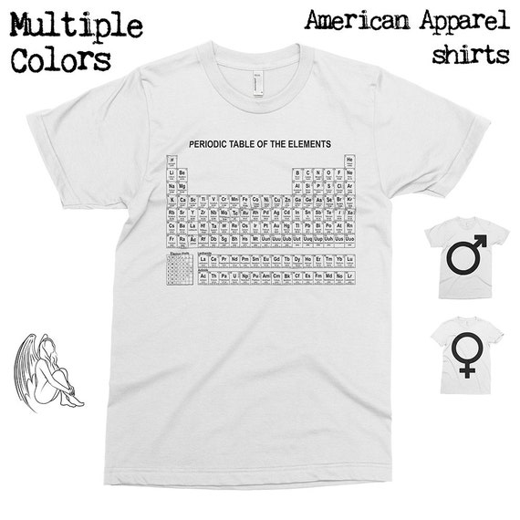 Periodic Table of the Elements T-shirt Tee American