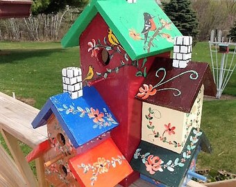 Colorful birdhouse | Etsy