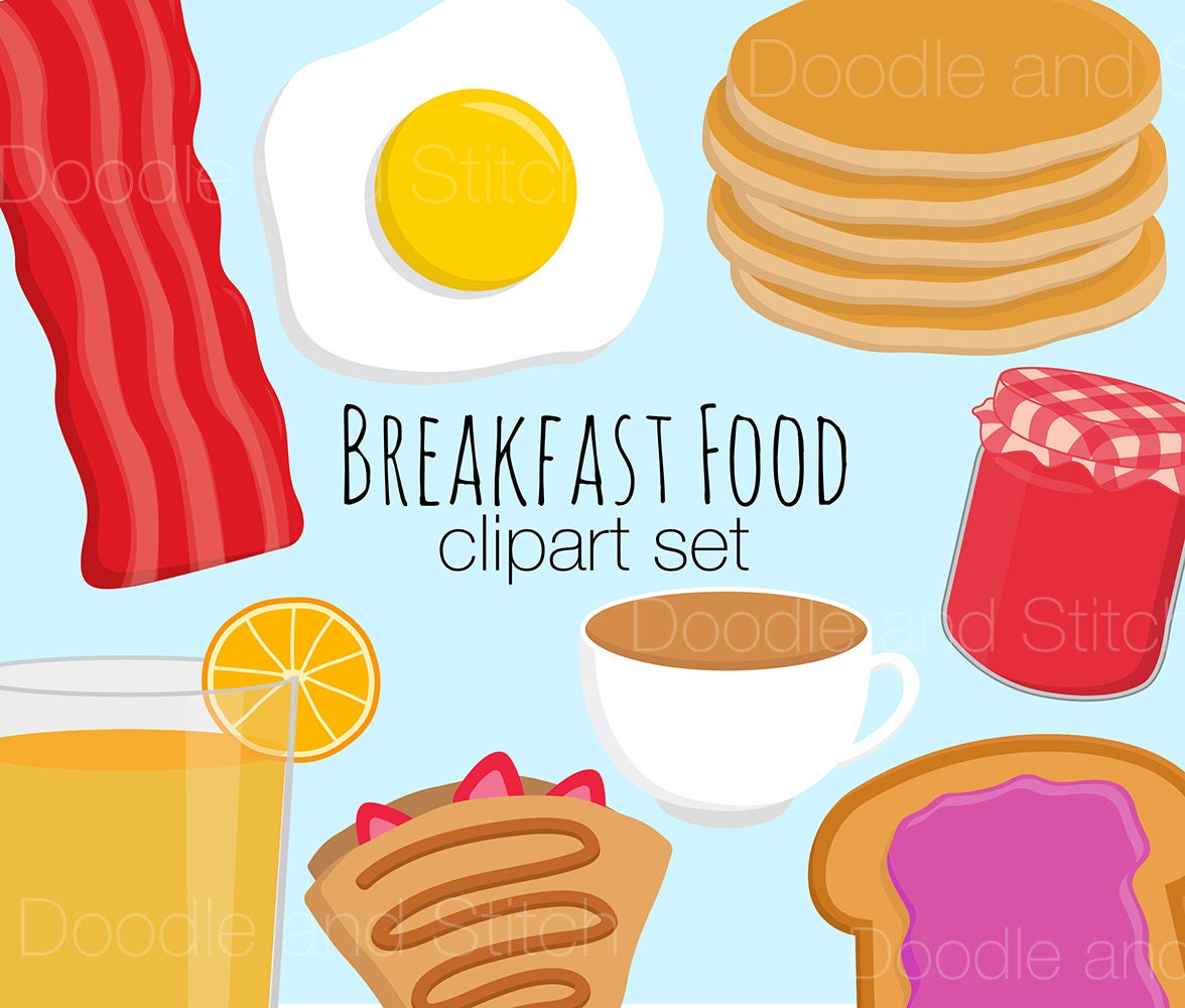 Breakfast Clipart Food Clip Art Pictures Bacon Egg