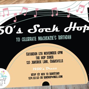 Sock hop party | Etsy