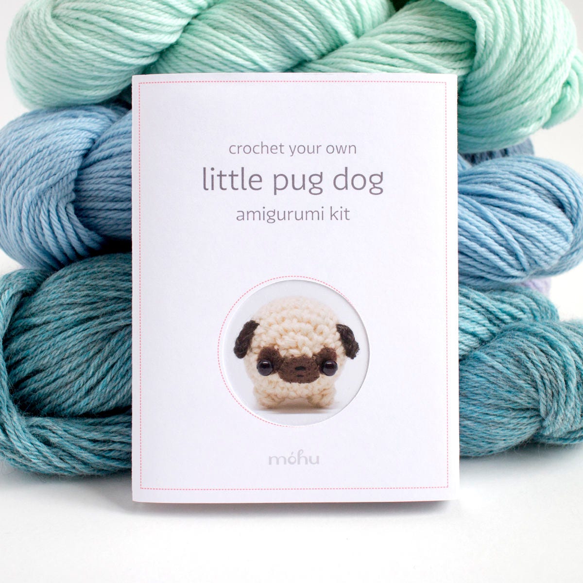 crochet kit amigurumi pug dog craft kit