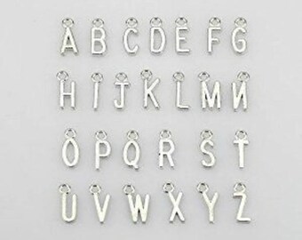 Alphabet charms | Etsy