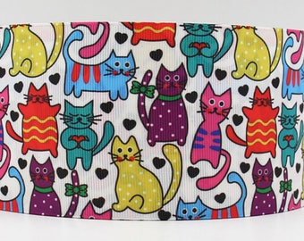 Cat print fabric | Etsy