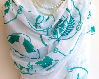 Nautical scarf | Etsy