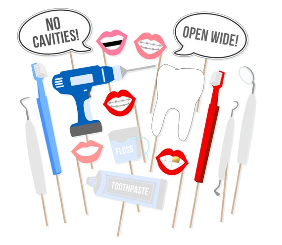 Dental Printable Photo Booth Props Printable Dental Props