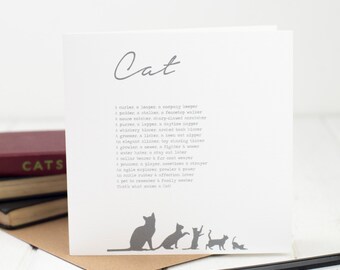 Cat poem | Etsy