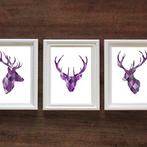 Deer art | Etsy