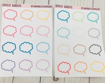 Speech Bubbles Die Cut Speech Bubbles Cut Outs Word Bubbles