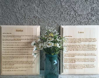 Wedding vows sign | Etsy