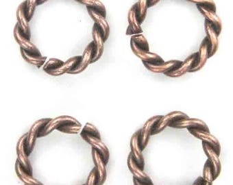Subtle Wavy Rings in Twisted and Plain. Available in Copper