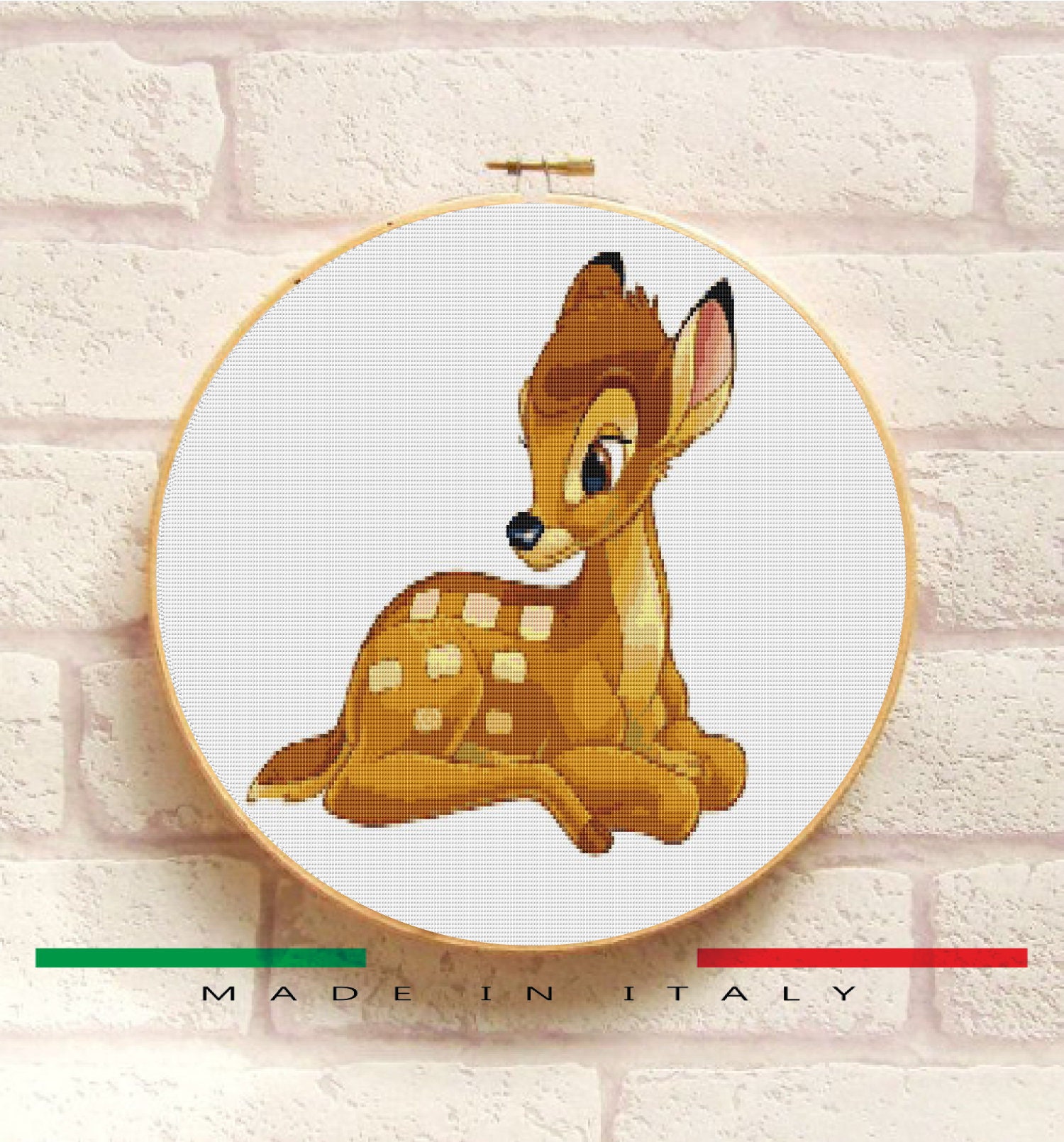 BAMBI Cross Stitch Pattern PDF Embroidery Chart Cute Nursery