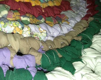 Upcycled rag rug | Etsy