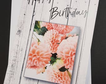Rustic birthday card | Etsy