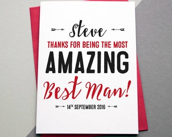 Best man card | Etsy