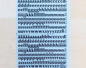 Rub on letters | Etsy