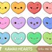 Kawaii Heart Clipart Cute Hearts Clip Art Valentine Love