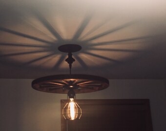 Wagon wheel light | Etsy