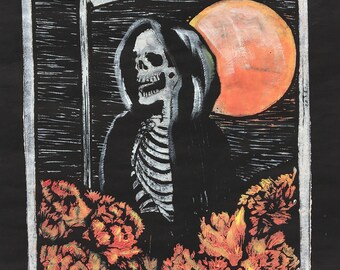 Pale Rider Original Painting Death Grim Reaper Ankon