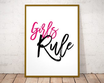 Girls rule | Etsy