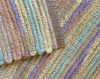 Upcycled rag rug | Etsy