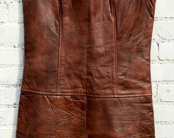 Leather dress | Etsy