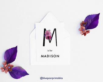 Madison name art | Etsy