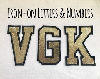 Iron on numbers | Etsy