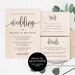Wedding invitation template download DIY wedding invitation