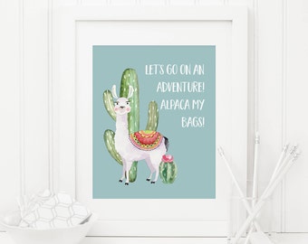 Alpaca printable | Etsy