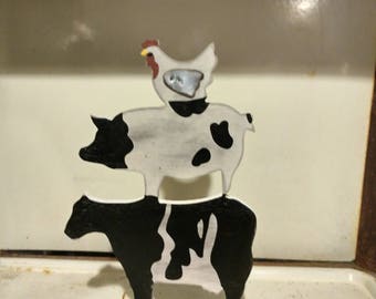 Stacked farm animals | Etsy