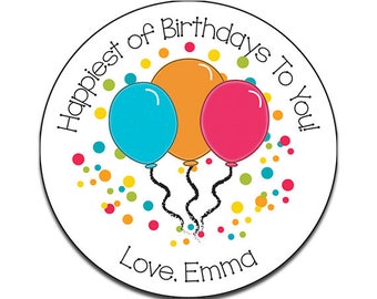 Happy birthday sticker | Etsy