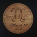 Pi cutting or serving board . Math themed pie plate great