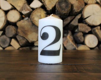 Number candles | Etsy