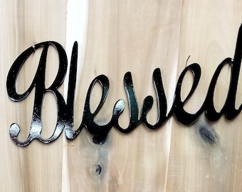 Blessed word art | Etsy