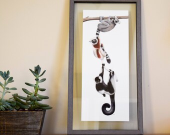 Lemur print | Etsy