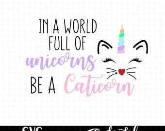 Caticorn svg | Etsy