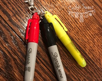 Mini Sharpie Badge Clip Nurse Jewelry Marker and