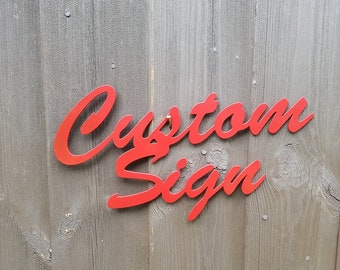 Custom metal sign | Etsy