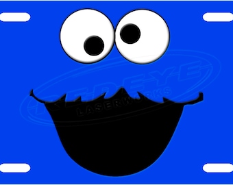 Cookie monster plate | Etsy
