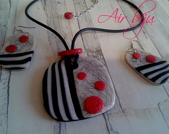 Polymer clay jewelry | Etsy