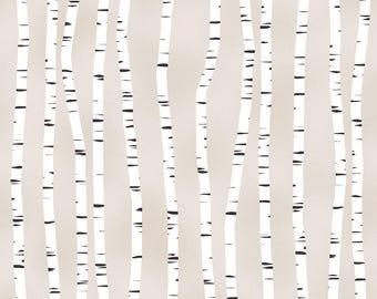 Birch tree fabric | Etsy