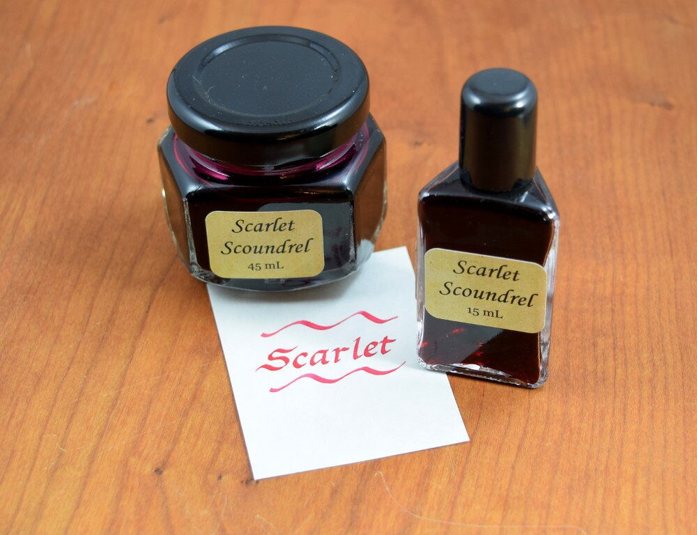 Red Calligraphy Ink for Quills and Dip Pens Scarlet Red