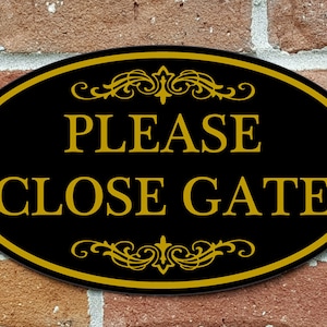 Please close gate | Etsy