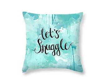Typography Pillow Snuggle Pillow Quote Cute Pillows for Kids