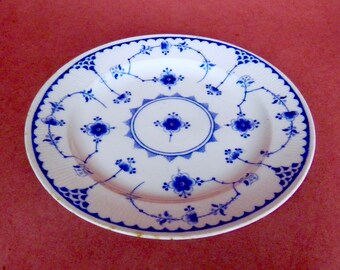 Blue white plate | Etsy