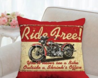 Motorcycle pillow | Etsy