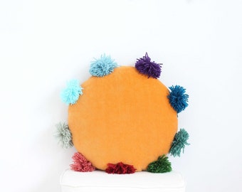 Rainbow pillow | Etsy